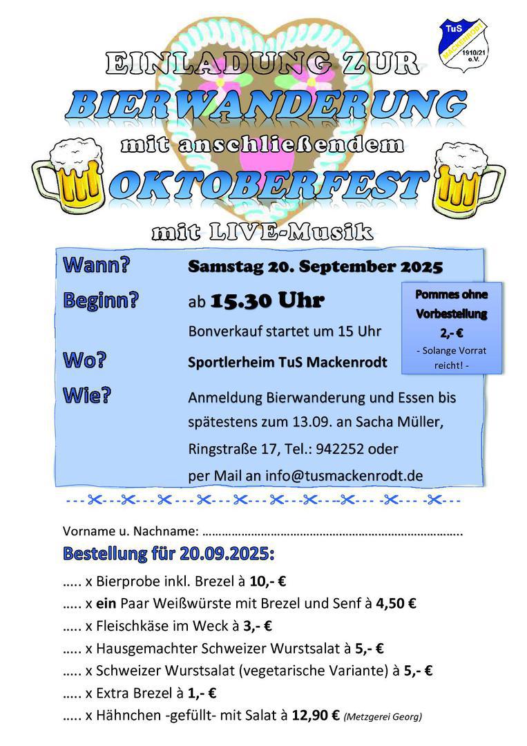 Ortsgemeinde Mackenrodt - TuS Mackenrodt